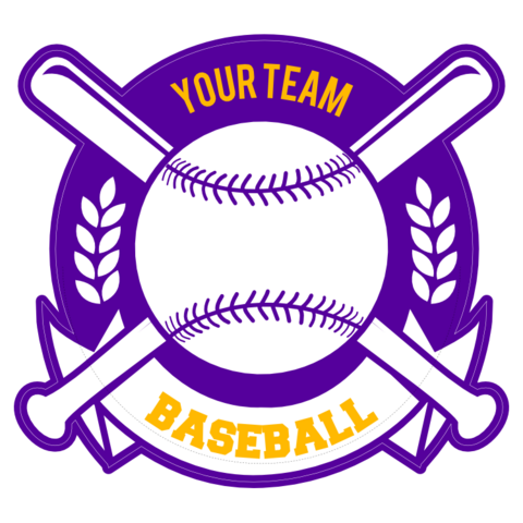 Custom Baseball and Banner Sticker
