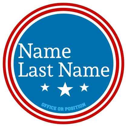 Custom Election Campaign Sticker & Decal Templates