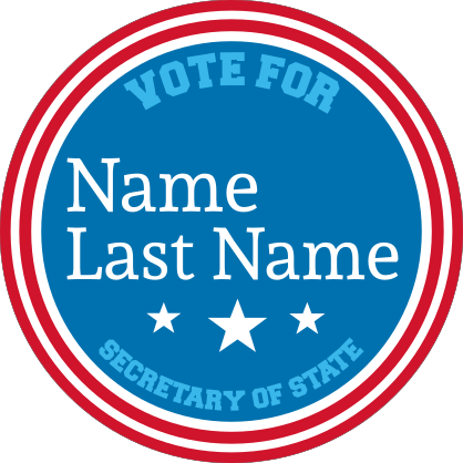 Custom Campaign Circle Sticker