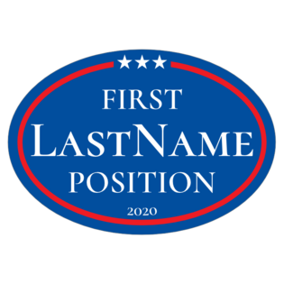 Custom Election Campaign Sticker & Decal Templates