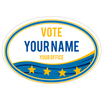 Custom Election Campaign Sticker & Decal Templates