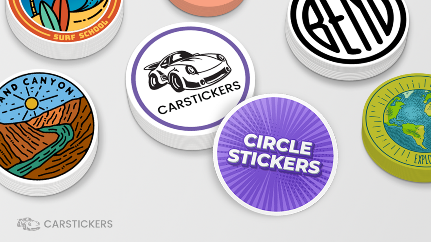 Circle Stickers - Custom Round Decals - Free Shipping
