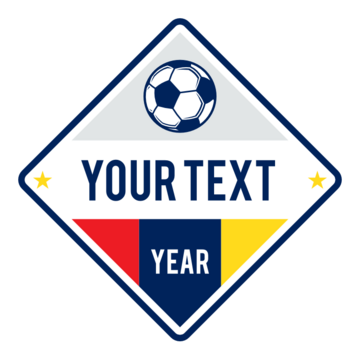 Personalized Diamond Soccer Emblem Decal