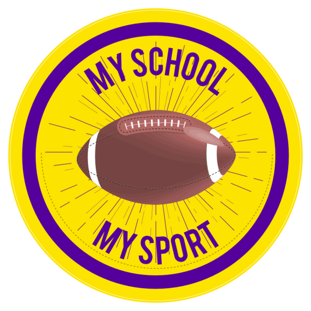 Personalized Football Decal | Custom Circle Sports Sticker