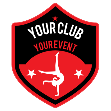 Custom Gymnastics Handstand Shield Decal | Car Stickers