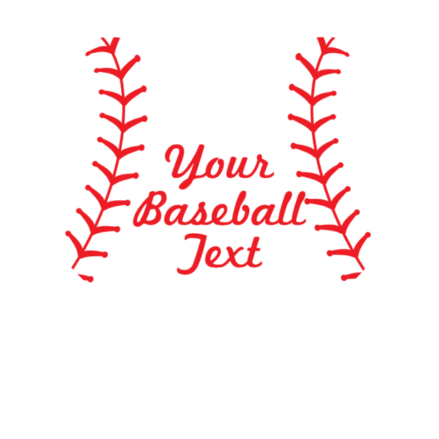 Heart Shaped Baseball Sticker | Custom Baseball Decal