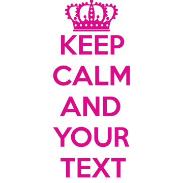 Keep Calm Sticker | Custom Phrase Vinyl Decal