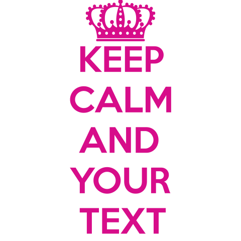 Custom Keep Calm Cut-Out Stickers