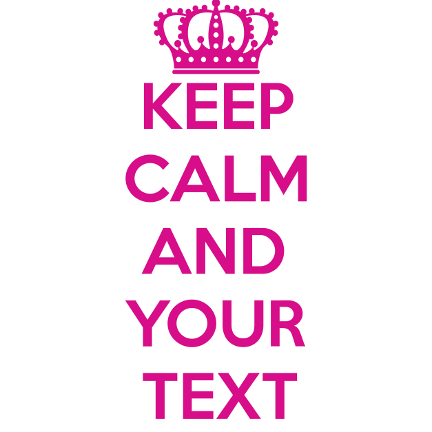 Custom Keep Calm Cut-Out Stickers