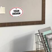 Oval Magnets - Custom Printing & Size - No Minimum