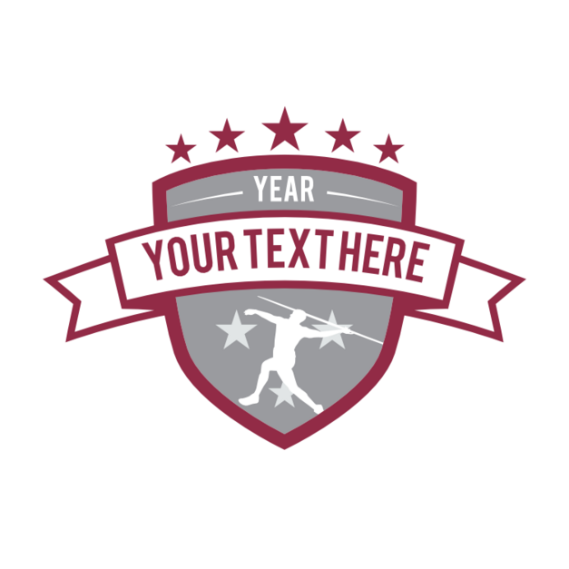 Personalized Men Track Javelin Decal