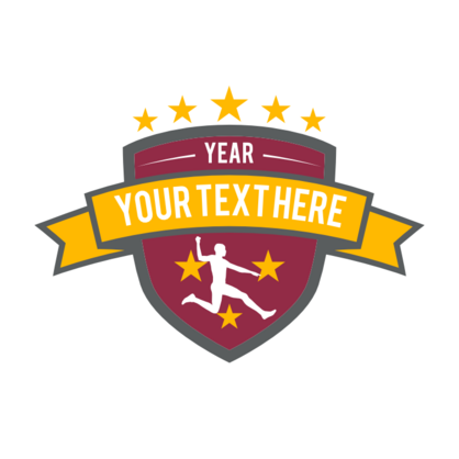 Personalized Men's Track Long Jump Decal