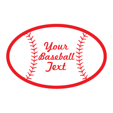 Baseball Car Sticker | Personalized Baseball Car Decal