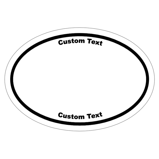 Custom Oval Roll Label with Your Logo