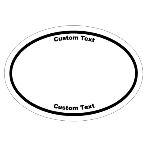 Custom Oval Roll Label with Your Logo