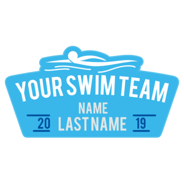 Swimmer Sticker | Custom Swim Team Sticker for Sale