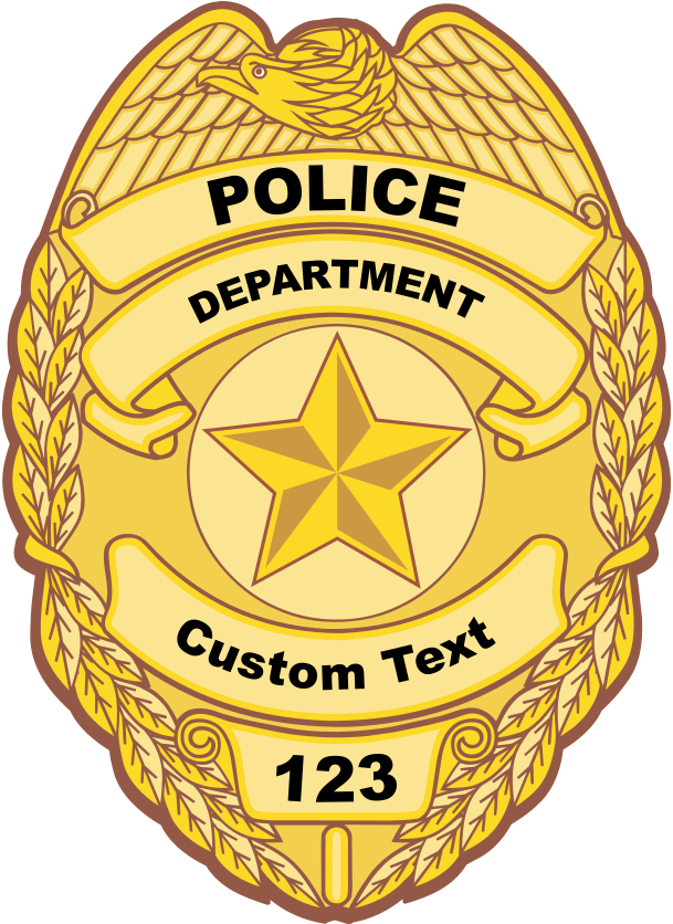 Custom Police Badge Magnet