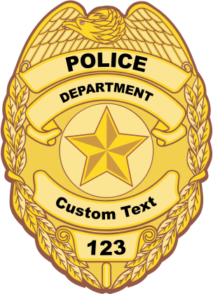 Custom Police Badge Magnet