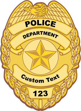 Custom Police Badge Magnet