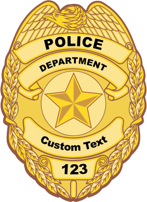 Custom Police Badge Sticker