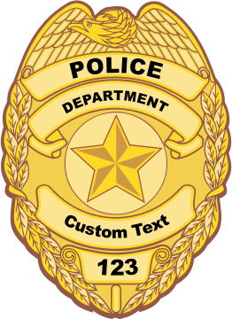 Custom Police Badge Sticker