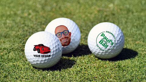 Custom Printed Golf Balls - Personalize with Image, Logo, Text