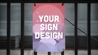 Custom Reflective Signs - 12"x18" High-Quality Aluminum