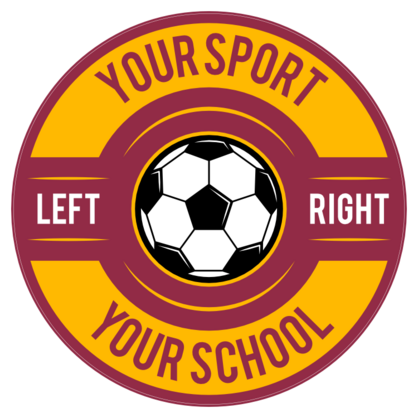 Personalized Soccer Screw Top Circle Decal