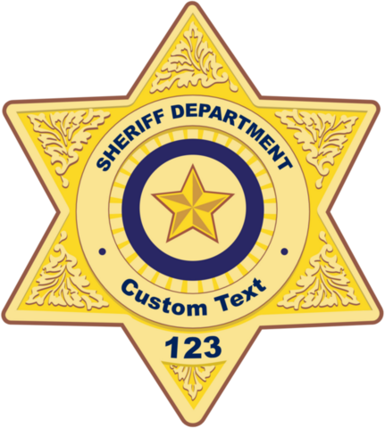 Personalized Badge Decal for Sheriff