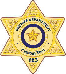Personalized Badge Decal for Sheriff
