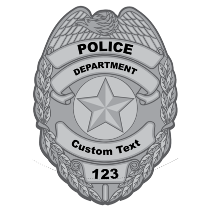Custom Police Magnets - Custom Size Options Available