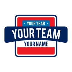 Personalized Wave Swim Team Circle Sticker