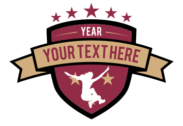 Personalized Women Track Long Jump Decal