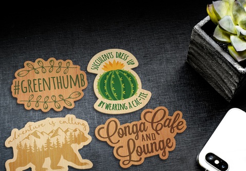 Make a Statement with Custom Wood Stickers - Order Now!