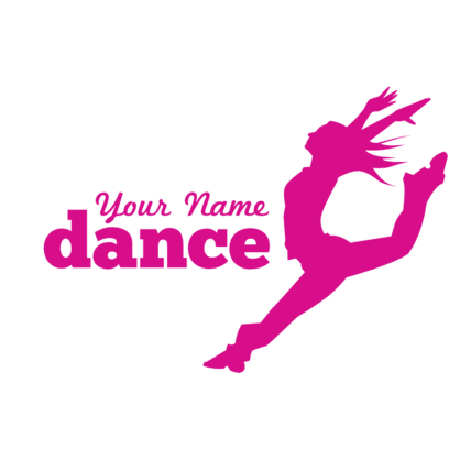 Custom Your Name Dance Transfer Sticker