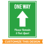 Direct Foot Traffic With These Custom One-Way Floor Stickers!