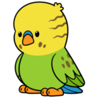 Cute Budgerigar Parakeet Sticker