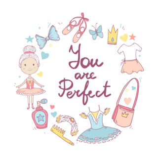 Cute Cartoon Ballet Circle Sticker