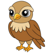 Cute Cartoon Hawk Sticker