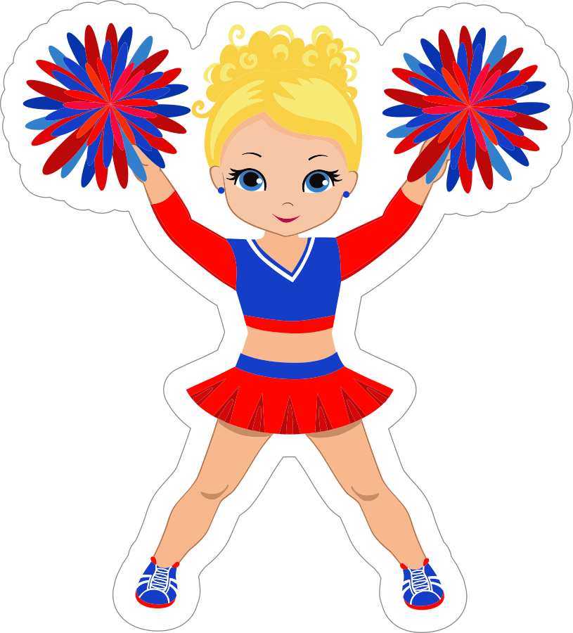 Vibrant, High-Quality Cute Cheerleading Stickers