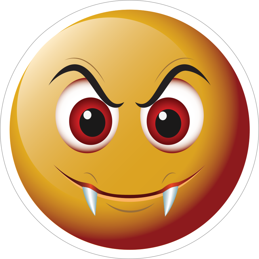Cute Fangs Emoji Sticker