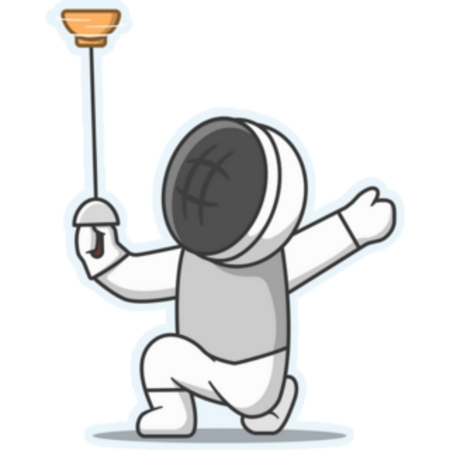 Cute Fencing Sticker