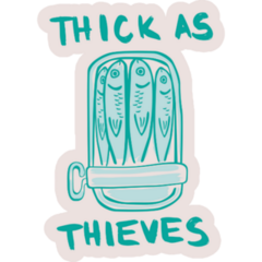 Cute Fish Tin Sticker