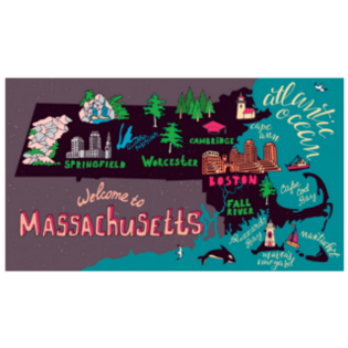 Massachusetts Car Stickers and Decals