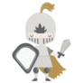 Cute Knight Cartoon Sticker