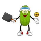 Cute Pickle Pickleballer Sticker
