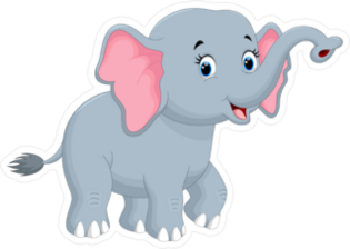 Elephant Vinyl Stickers & Decals | Elephant Stickers for Cars