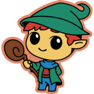 Cute Wizard Elf Sticker