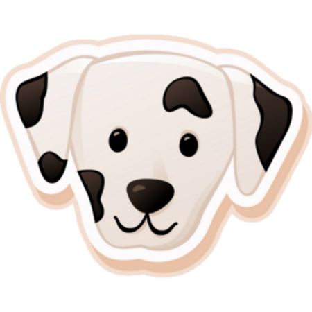 Dalmatian Dog Sticker