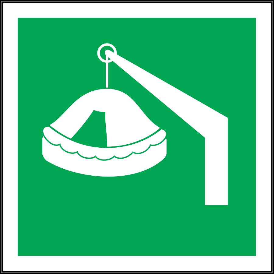 Davit-Launched Liferaft Icon Sign Sticker Shipped Fast & Free!